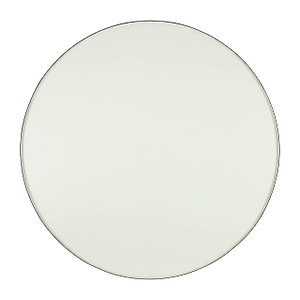 Pro Safe Glass 24 inches Round Tempered Clear Glass Table Top - 1/4 inches Thick with Flat Polish Edge