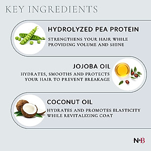 N+B Leave-In Conditioner & Detangler Spray | Curly, Straight, All Hair Types | Deep Moisturizer Repairs Dry Damaged Frizzy Hair | Sulfate, Paraben, & Cruelty-Free