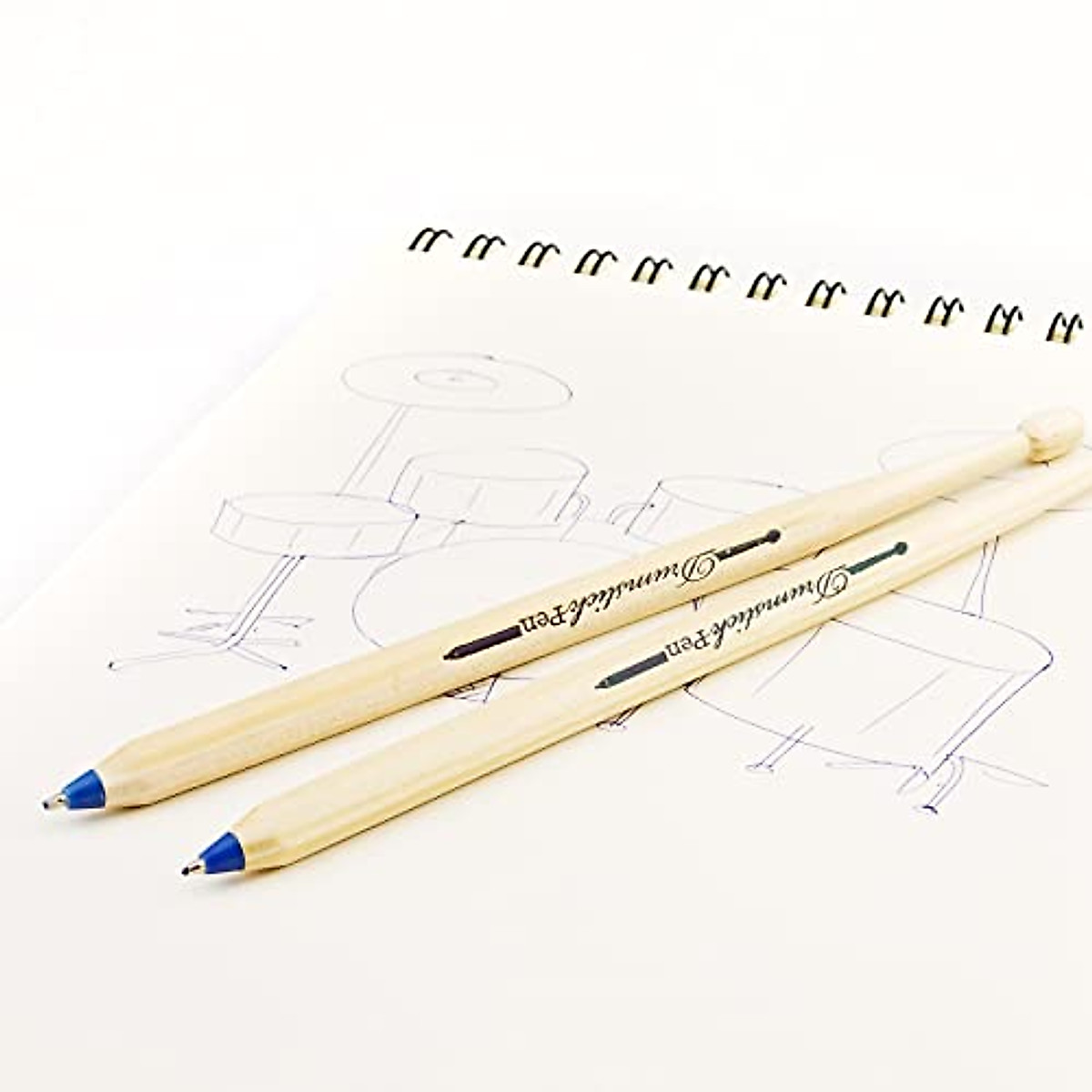 Suck UK | Drumsticks Ballpoint Pens | Blue Rollerball Pens | Novelty Stationary Supplies | Blue Pens Shaped liked Drum Sticks | From Stationery Kit to Drum Kit