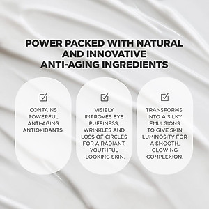 Hibiscus and Honey Eye Firming Cream with Hyaluronic Acid Skin Nourishing Complex | Hibiscus and Honey Firming Cream For Eye Puffiness, Dark Circles and Other Rejuvenating Skincare | Puffy Eyes Skincare for Sensitive and All Skin Type | Skin Reviving Eye