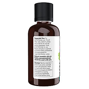 NOW Essential Oils, Oregano Oil, Comforting Aromatherapy Scent, Steam Distilled, 100% Pure, Vegan, Child Resistant Cap, 2-Ounce