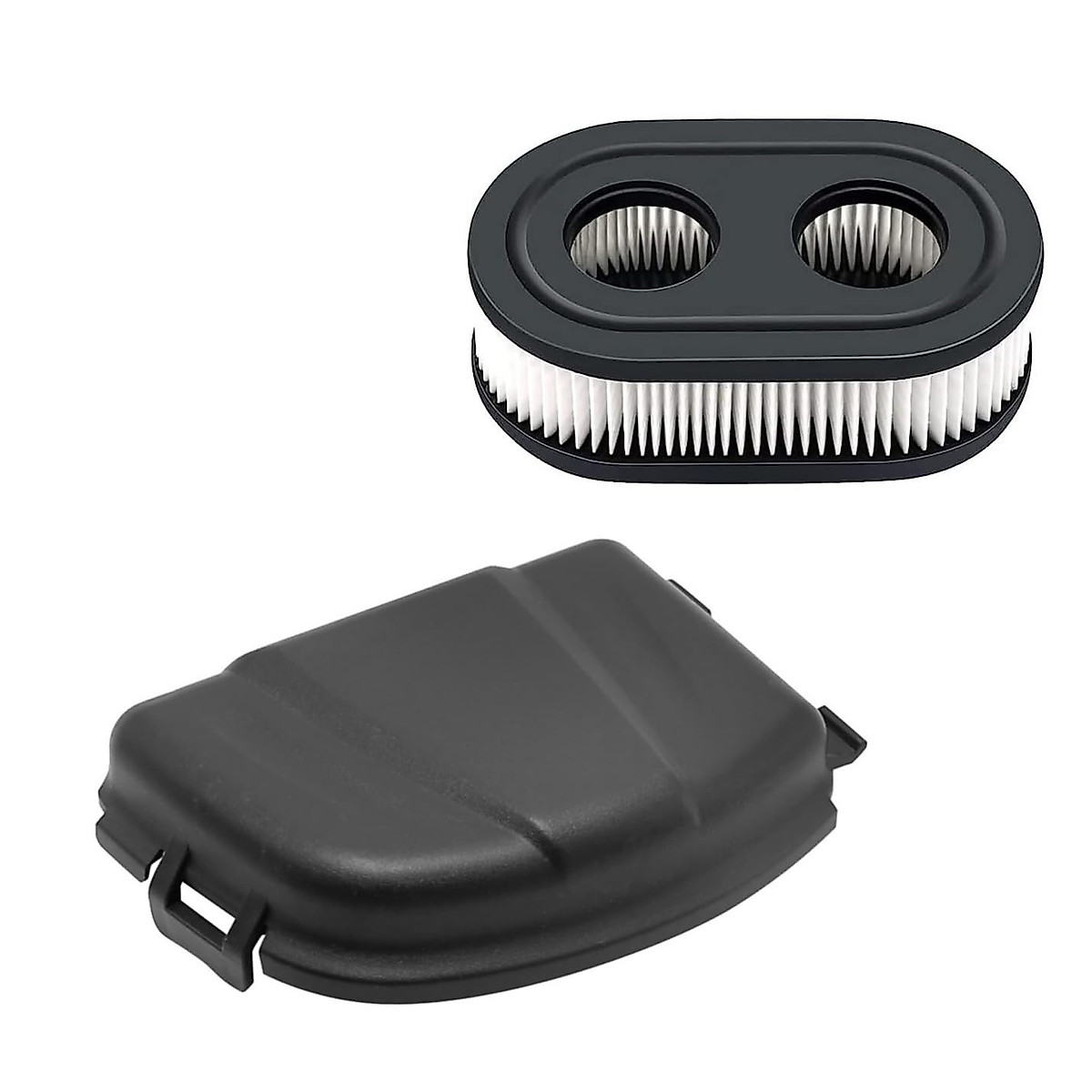 798452 593260 Air Filter with 595658 Lawn Mower Air Cleaner Cover Replacement for BS 103M02 104M02 104M05 09P700 093J02 550E 550EX, 575EX, 625EX, 625EXi, 675EXi, 725Exi, Troy-Bilt, Toro Recycler 22