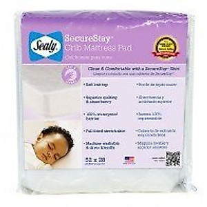 Sealy SecureStay Waterproof Crib Mattress Pad