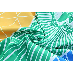 OYEFLY Rainbow Chakra Yoga Mat Sunscreen Shawl Hippy Boho Gypsy