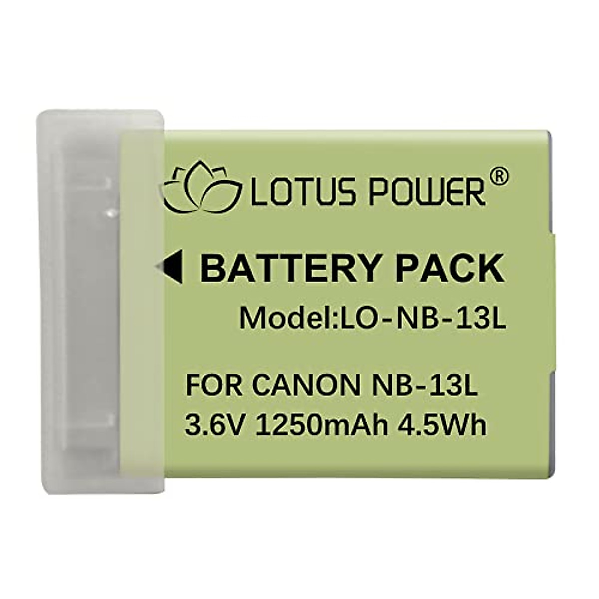 LOTUS POWER Rechargeable NB 13L Battery Replacement High Capacity 1250mAh, NB-13L Battery Pack 3.6V NB13L for SX740 HS / SX720 HS / SX620 HS / G9X2 / G7X Mark III / G7X / G5X Cameras