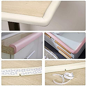 1PC 2M Baby Safety Table Desk Edge Guard Strip Home Cushion Guard Strip Safe Protection Children Bar Strip Soft Thicken (Brown)