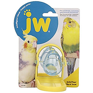 JW Pet Company 31136 Tip and Treat for Pets, Yellow, 1 Count (Pack of 1)