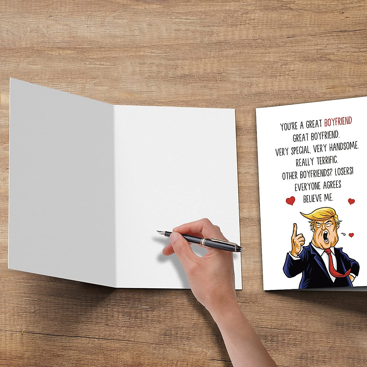 Trump Valentines Day Card for Boyfriend, Boyfriend Valentine’s Day Card, Funny Valentines Day Gifts for Boyfriend Bf Gay, Card for Boyfriend Birthday or Anniversary