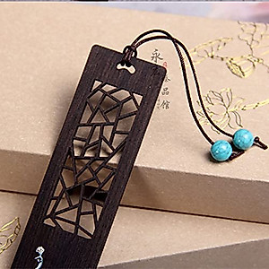 Wood Bookmark,Bookmarks Gifts for Book Lovers Men/Women/Friends/Girls/Book Fans Birthday Present Christmas Stocking Stuffers Graduation Gifts (5.7in x1.18in, Peacock)