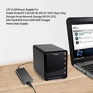 for Drobo Power Supply, TAIFU AC Adapter Charger for 12V 150W Drobo DroboFS S 5D 5Dt 5N 5N2 5C 5D3 5-Bay 4 Bay Storage Array Network Storage DR-5X-1P11 DAS Hard Disk Drive HDD NAS Charger Heavy Duty
