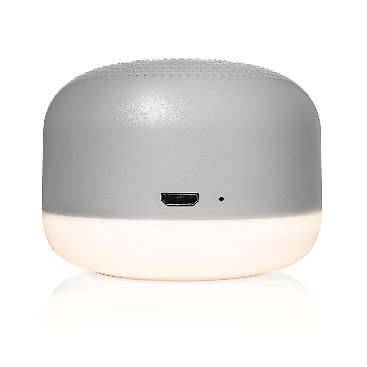 Yogasleep Travel Mini (Gray) Portable White Noise Machine, 6 Soothing Sounds, Dimmable Night Light, Compact Size for Travel & Diaper Bag, Sleep Aid, Adult & Baby, USB Rechargeable, Lanyard for Hanging