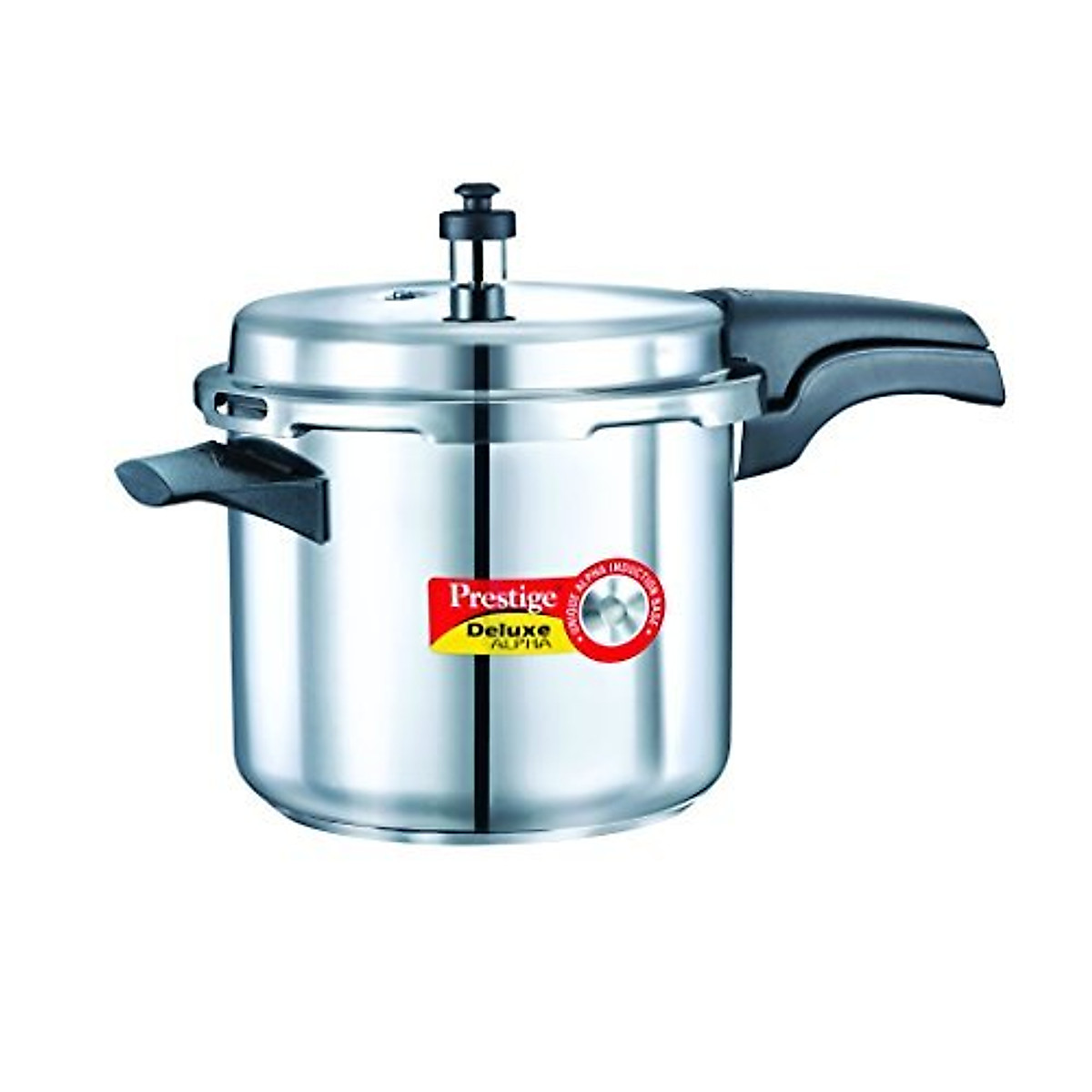 Prestige 3.5L Alpha Deluxe Induction Base Stainless Steel Pressure Cooker, 3.5-Liter