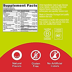 OLLY Multi + Probiotic Adult Multivitamin Gummy, 35 Day Supply (70 Gummies), Tropical Twist, 1 Billion CFUs, Digestive and Immune Support Chewable Supplement