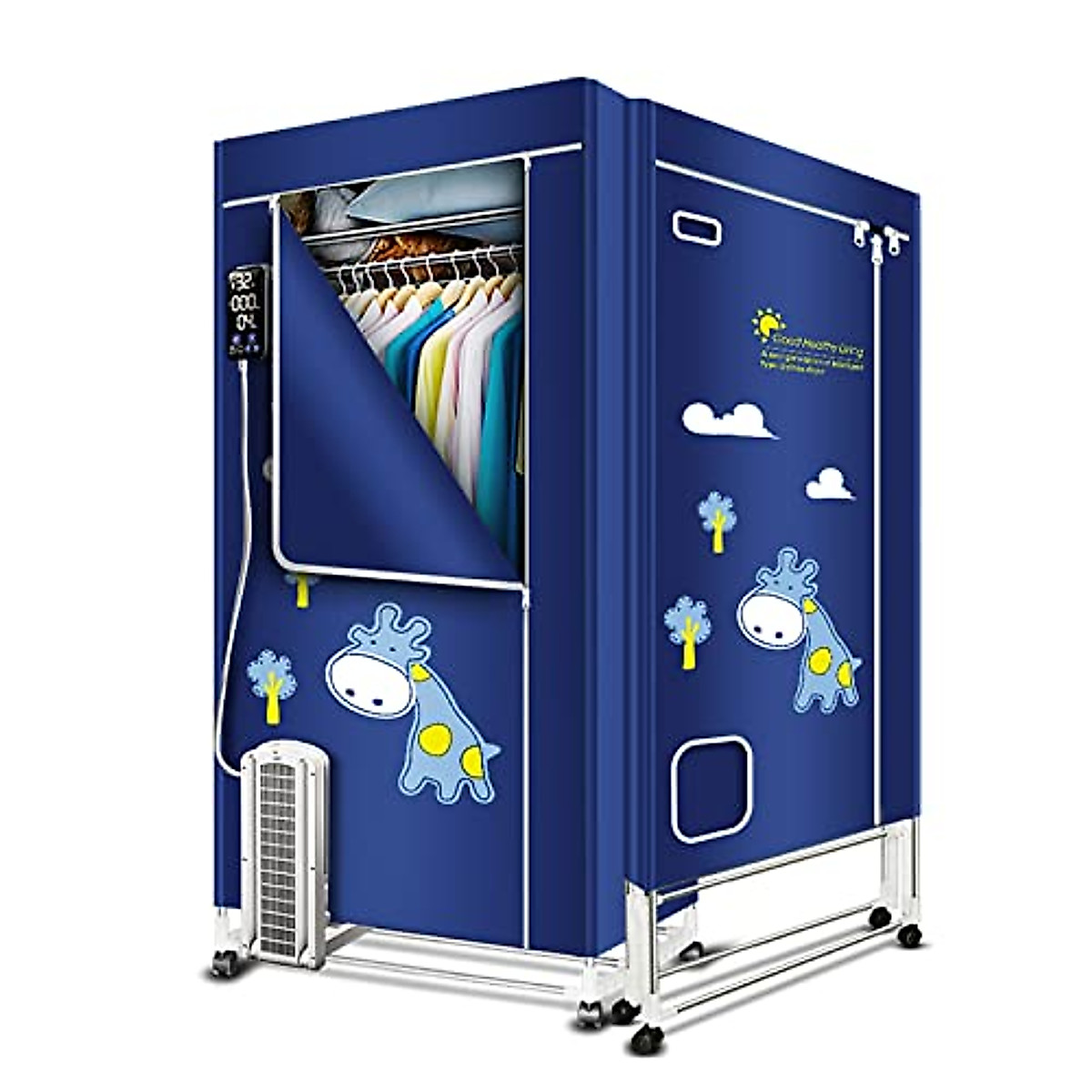 Portable Dryer 1600W-67 Inch Clothes Dryer,Foldable 3-Tier Electric Clothes Drying Rack,Energy Saving (Anion) Clothing Dryers Digital Automatic Timer Airer for Apartment House RV