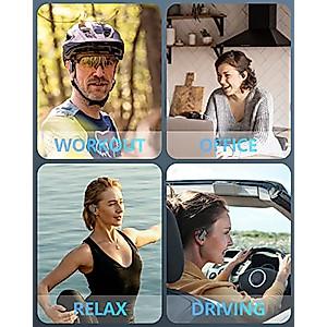 Bluetooth Headphones Wireless Earbuds Sports Over-Ear Bluetooth 5.3 Ear Buds with Earhooks 120H Playtime Wireless Headphones for Workout Waterproof Audifonos Bluetooth inalambricos LED Power Display