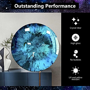 KISREL Epoxy Resin 32OZ - Crystal Clear Epoxy Resin Kit - No Yellowing No Bubble Art Resin Casting Resin for Art Crafts, Jewelry Making, Wood & Resin Molds(16OZ x 2)