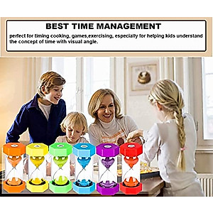 Sand Timer 2 Minute Hourglass Timer： Colorful Sand Clock 2 Minute, Small Blue Sand Watch 2 Minute, Plastic Hour Glass Sandglass Timer for Kids, Games, Decorative, Classroom, Kitchen,Toothbrush Timer