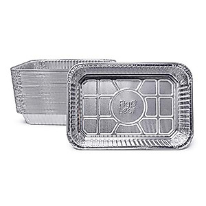 (35 Pack) Drip Pans Compatible with Weber Grills Spirit Gas Grills, Q Grills, Genesis and Genesis II LX 200 300 Series l Disposable Aluminum Foil Grease Trays l BBQ, Roasting, Baking & Cooking