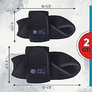 Reusable Hot Foot & Cold Ice Pack Wrap for Plantar Fasciitis, Heel Spurs, Arch Pain, Sore Feet, Swelling - Two Sizes - HSA or FSA Eligible