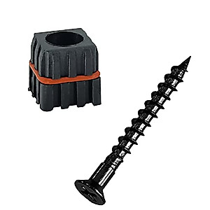 Myard Square Pre-Drilled Intermediate Picket Post with Connectors for 1/8" Stair Cable Railings, Length 50" with 12 Angled Offset Elongated Holes (50", Black, 4-Pack)