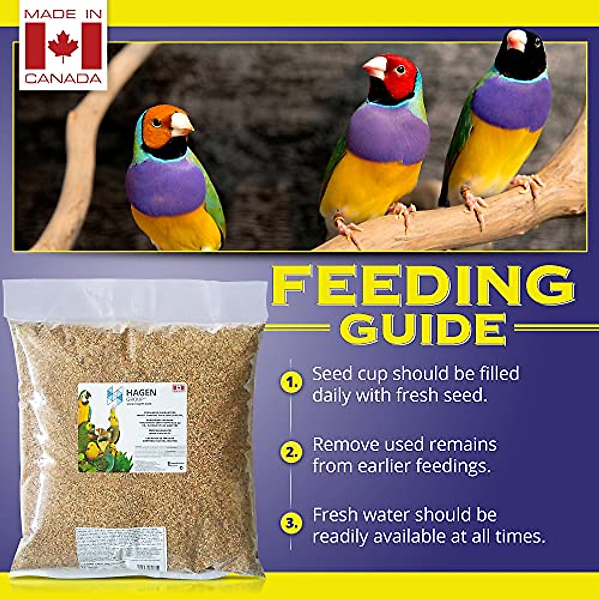 Hagen Finch Staple Vme Seed, 25-Pound