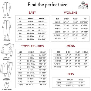 HonestBaby Baby Toddler Organic Cotton Holiday Family Jammies, Painted Buffalo Check Print, 2-Piece Pajama Set 5T