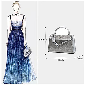 Women's Evening Bag, Rhinestone Top-Handle Bags Clutch Purse for Women Tote Bag Satchel Bag Handbag