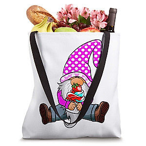 Pastry Chef Gnome Holding Cupcake Cake Baking Dessert Gnome Tote Bag