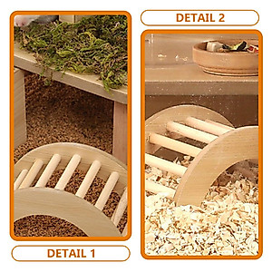 Ipetboom Hamster Toy Bridge Rat Ladders Hamster Ladder Hamster Toys Hamster Bridge Hamster Cage Ladder Chinchilla Climbing Toy Chinchilla Bridge Toy Chinchilla Training Ladder Hamster Stuff