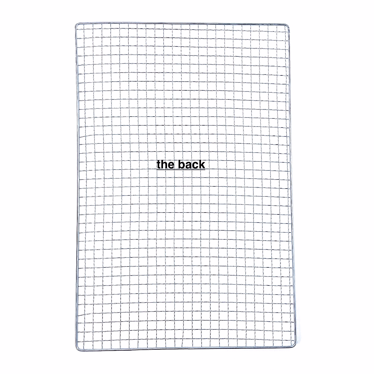 portable campfire barbecue grill wire mesh rack mat grate for stove charcoal, Rectangular, 17.7 inch , Stainless steel color