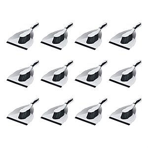 AmazonCommercial 9-inch Dustpan and Brush Set - 12-Pack
