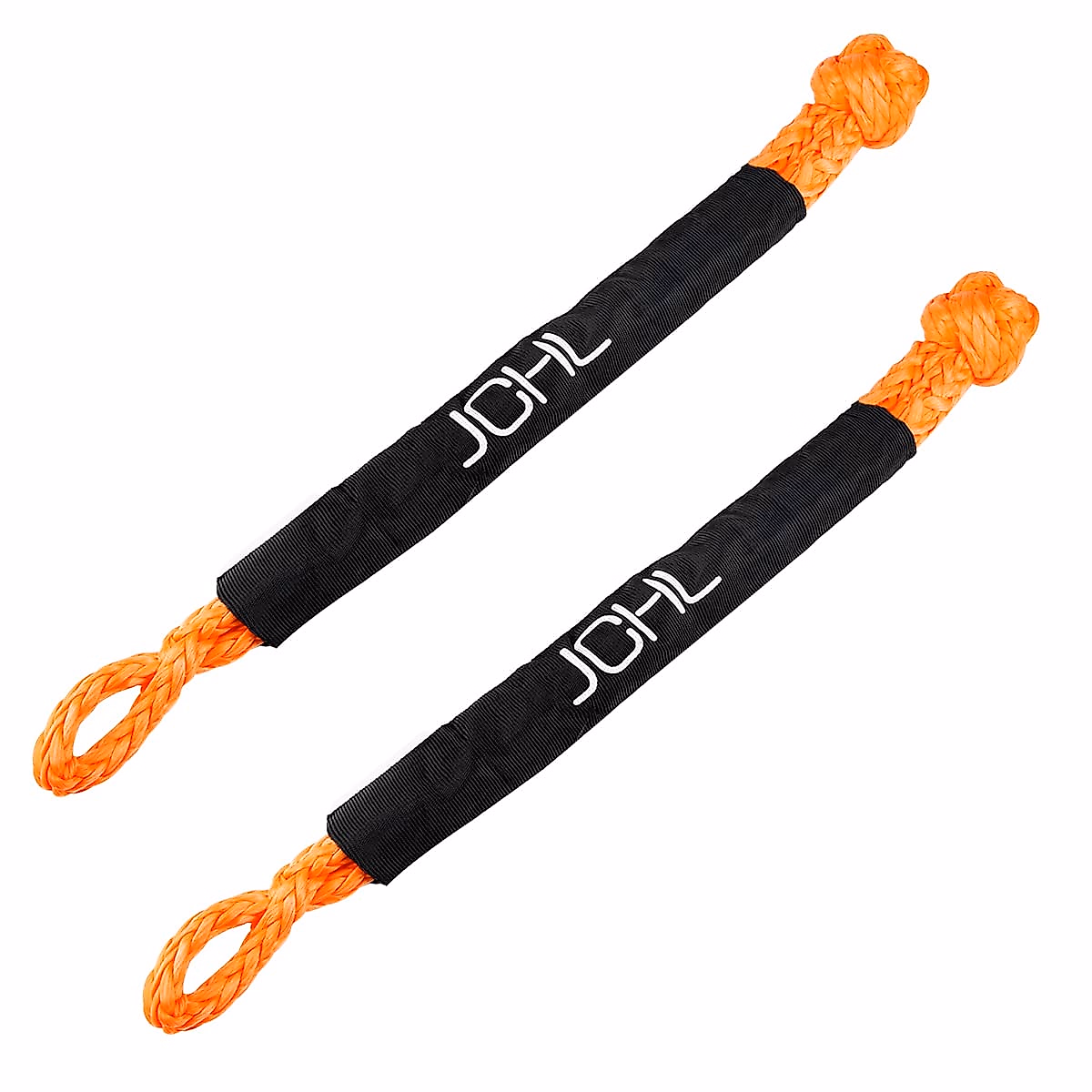 JCHL Soft Shackle Synthetic Road Recovery Rope 1/2' X 23 Inch 56000LBS Breaking Strength Tow Shackles for Sailing SUV Off Road Towing ATV Recovery 2 Pack