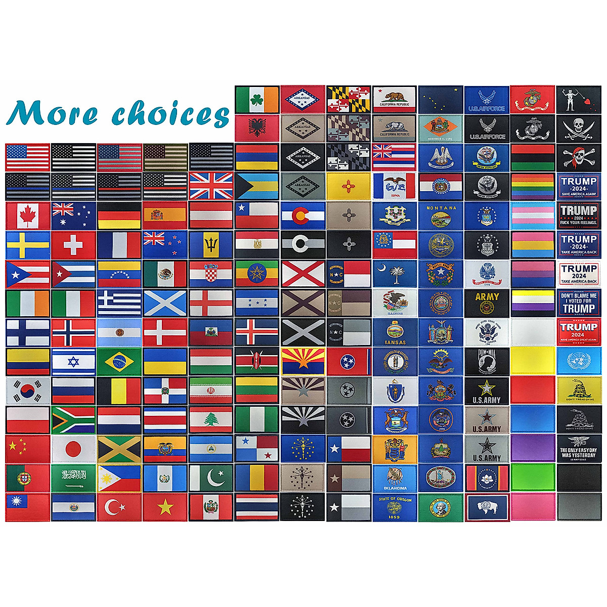 JBCD 2 Pack Ireland Shamrock Flag Patch Irish St. Patrick's Day Flags Tactical Patch Pride Flag Patch for Clothes Hat Patch Team Military Patch