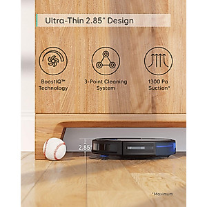 eufy [BoostIQ] RoboVac 15C, Wi-Fi, Upgraded, Super-Thin, 1300Pa Strong Suction Quiet, Self-Charging Robotic Vacuum Cleaner, Cleans Hard Floors to Medium-Pile Carpets (Renewed)