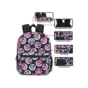 Disney Minnie Mouse Full Size All Over Print 16" Backpack