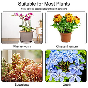 30 Pcs Plant Support Stakes with 30 Pcs Plant Clips Garden Floral Flower Support Single Stem Support Stake for Phalaenopsis Orchid Flower Roses Amaryllis