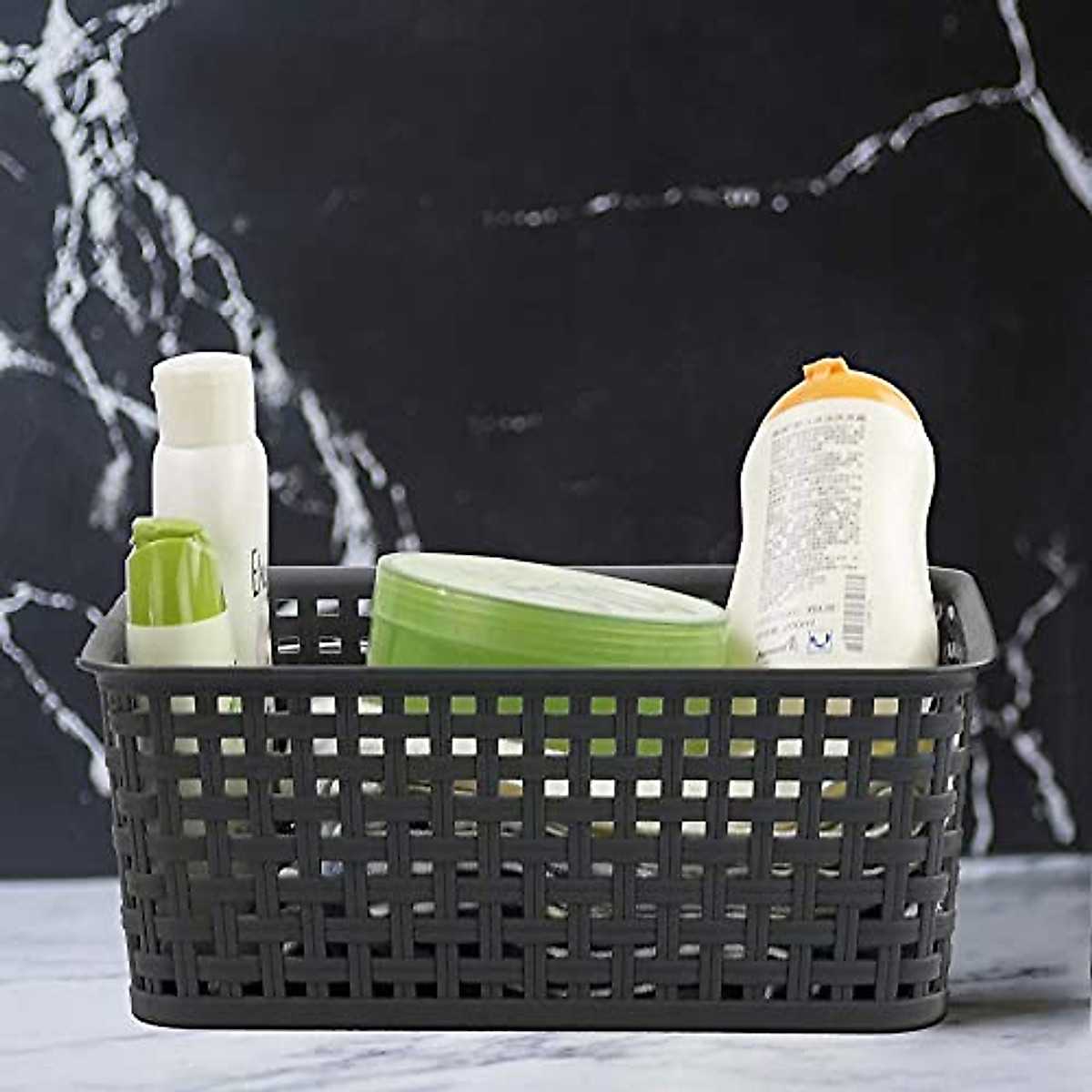 Nesmilers 6 Packs Woven Storage Baskets, Small Cupboard Baskets