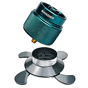 RANDDER Propane Cylinder Base Propane to Butane Adapter Combo, Propane Bottle Base with 16oz/1lb Propane Tanks Adapter Set
