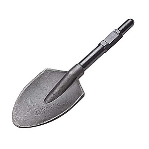 Electric Demolition Hammer shovel 1 1/8" Shank Hex 17 5/16" Length Clay Spade Chisel Cutter Bit Scoop Breaker (triangle blade)