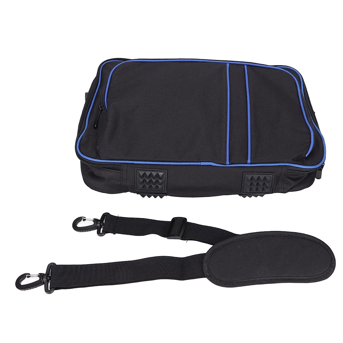 Travel Carrying Bag Portable Travel Carrying Bag Large Capacity Protective Console Case for PS5 Games Controller and Game Console Storage Pack for PS5(Blue Black)