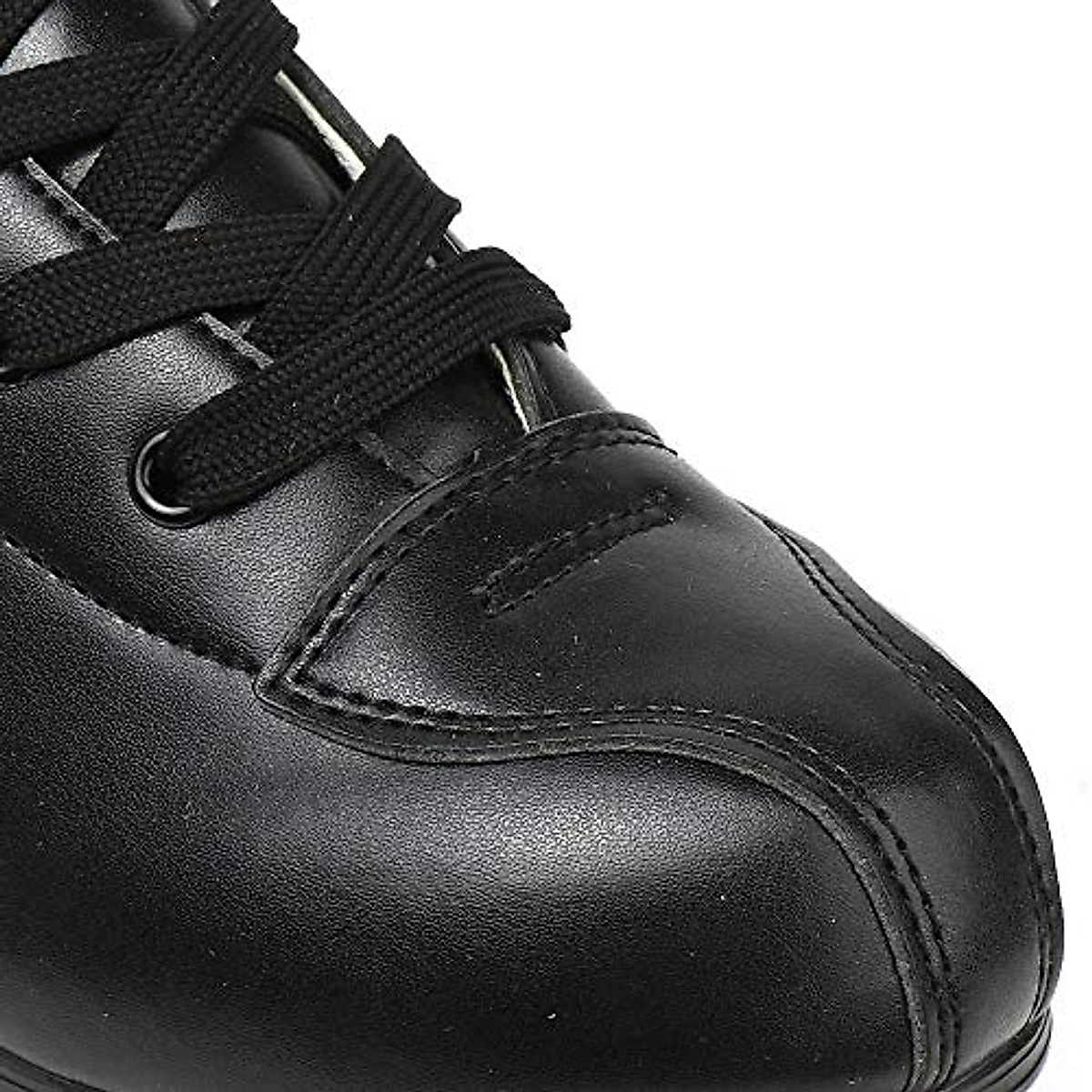 YYW Roller Skates for Women Men, High Top PU Leather Classic Double-Row Roller Skates, Indoor Outdoor Roller Skates for Beginner a Shoes Bag (Black Flash Wheel, 37)