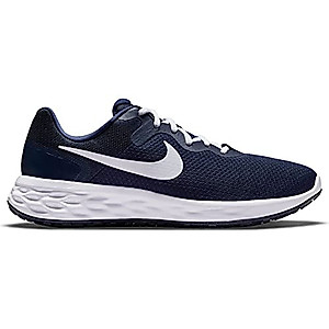 NIKE Men's Race Sneaker, Midnight Navy White Obsidian Ashen Slate, 9.5