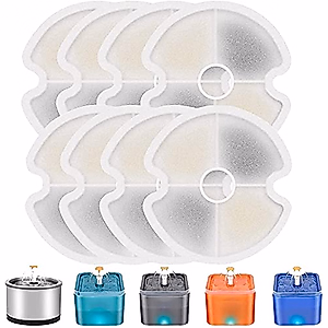 NNNN, Cat Water Fountain Filter for Pet Fountain Stainless Steel, 84oz 8 Pack
