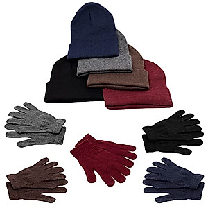 Bulk Case of 12 Backpacks and 12 Glove Hat Sets - Wholesale Care Package - Emergencies, Homeless, Charity