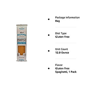 Rummo Italian Pasta GF Spaghetti No.3, Always Al Dente, Certified Gluten-Free (12 Ounce Each)
