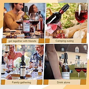 2 Pack Vacuum Wine Stopper Sealer Plug Date Markable Silicone Reusable Wine Cork Caps for Bottles, Wine Saver Bar Tools Amzazing gift for Wine Lover