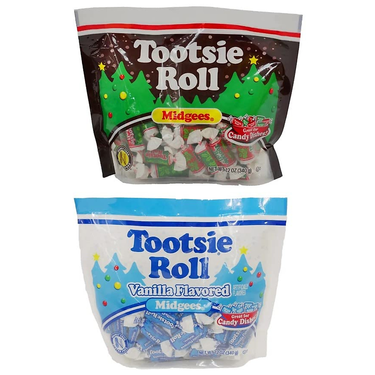 Tootsie Roll Christmas Midgees: Chocolate & Vanilla Holiday Candy