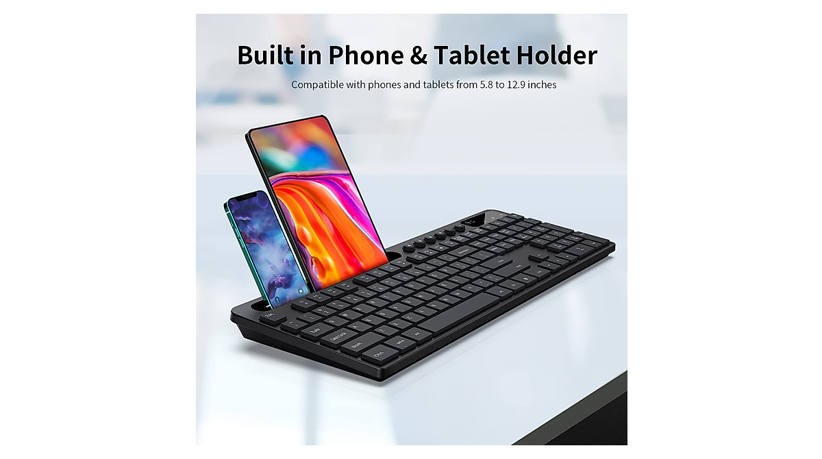 MARVO Wireless Keyboard & Mouse Combo - Ergonomic & Silent