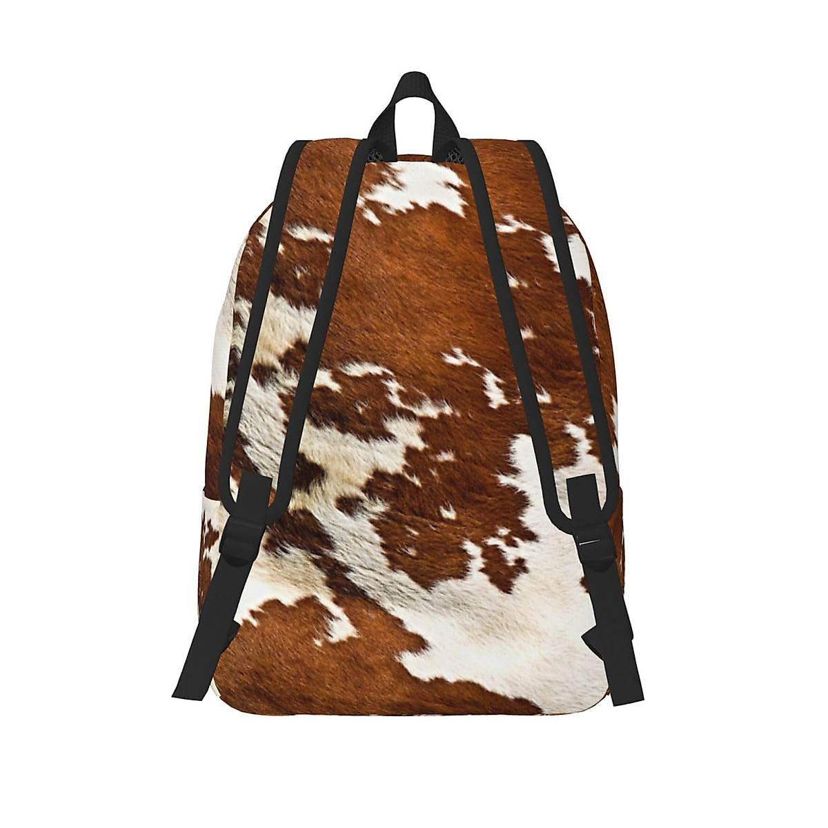 VGFJHNDF Red and white cowhide print Canvas Backpack,Canvas Backpack for Any Adventure