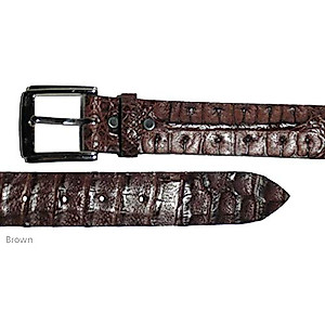 Genuine Hornback Crocodile Handmade 1 ½” Bronco Belts